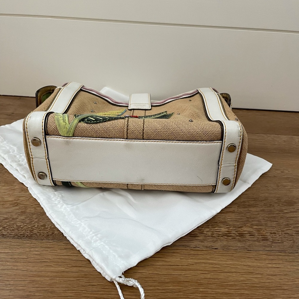 Vintage Coach Palm Leaf And Lady Bug Bag - Gem